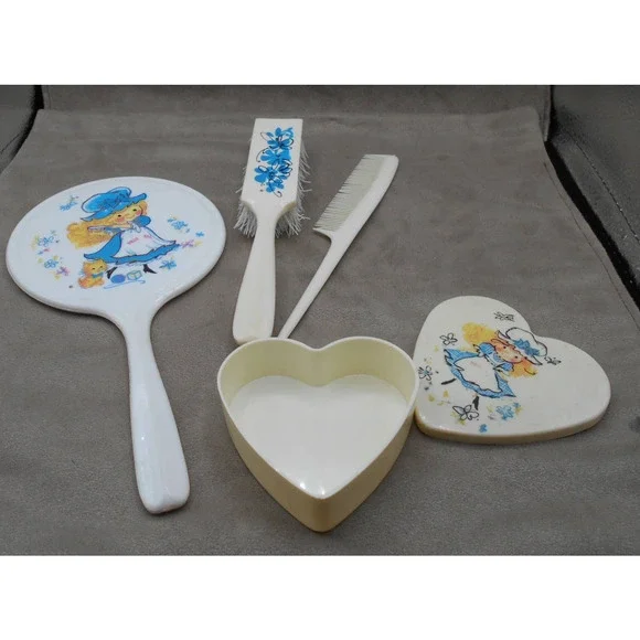 Polly Pal | Toys | Vintage 974 Polly Pal Deluxe Dresser Set Blue Mirror ...